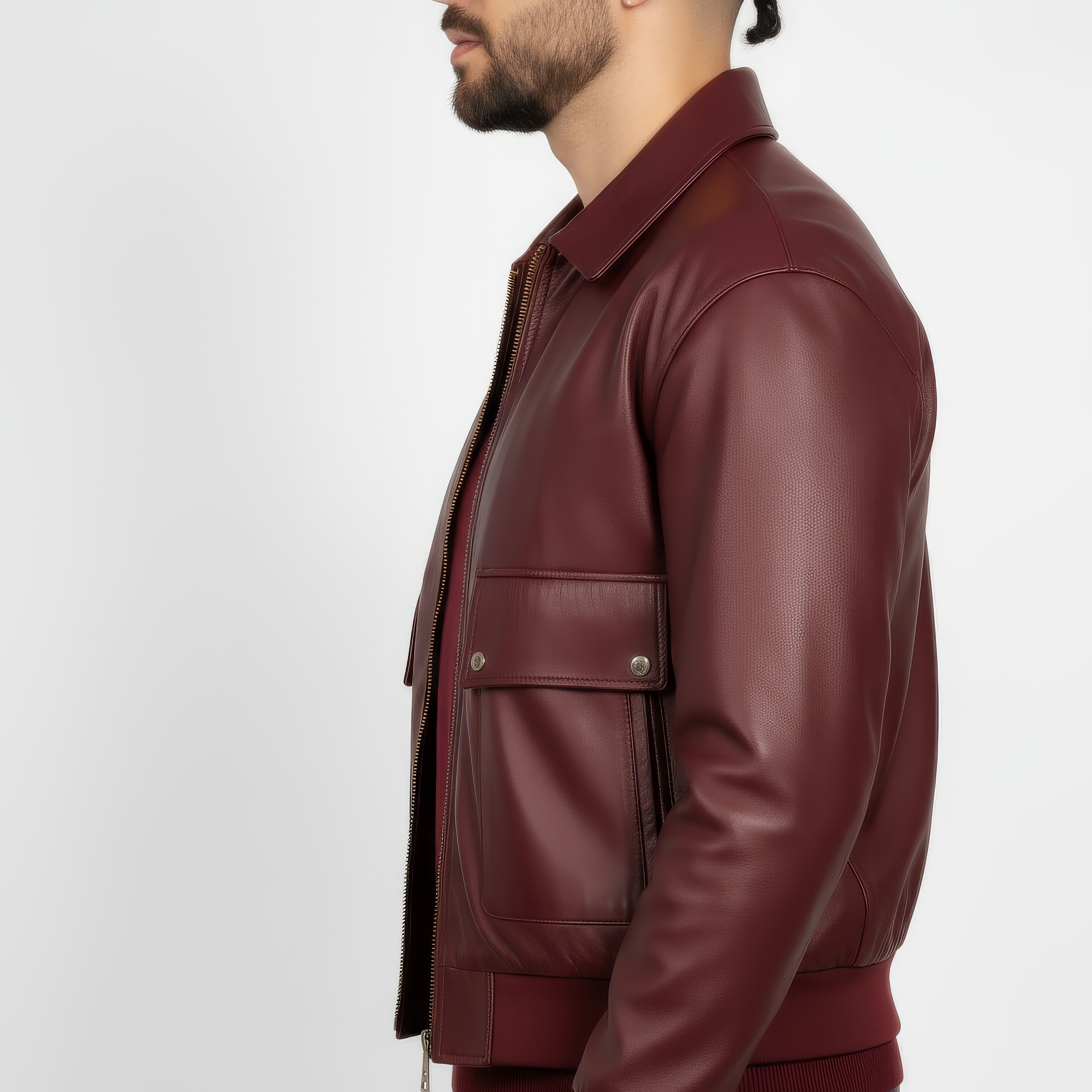 Real Leather Blouson Jacket for Men - Felipe – SH Leatherwear